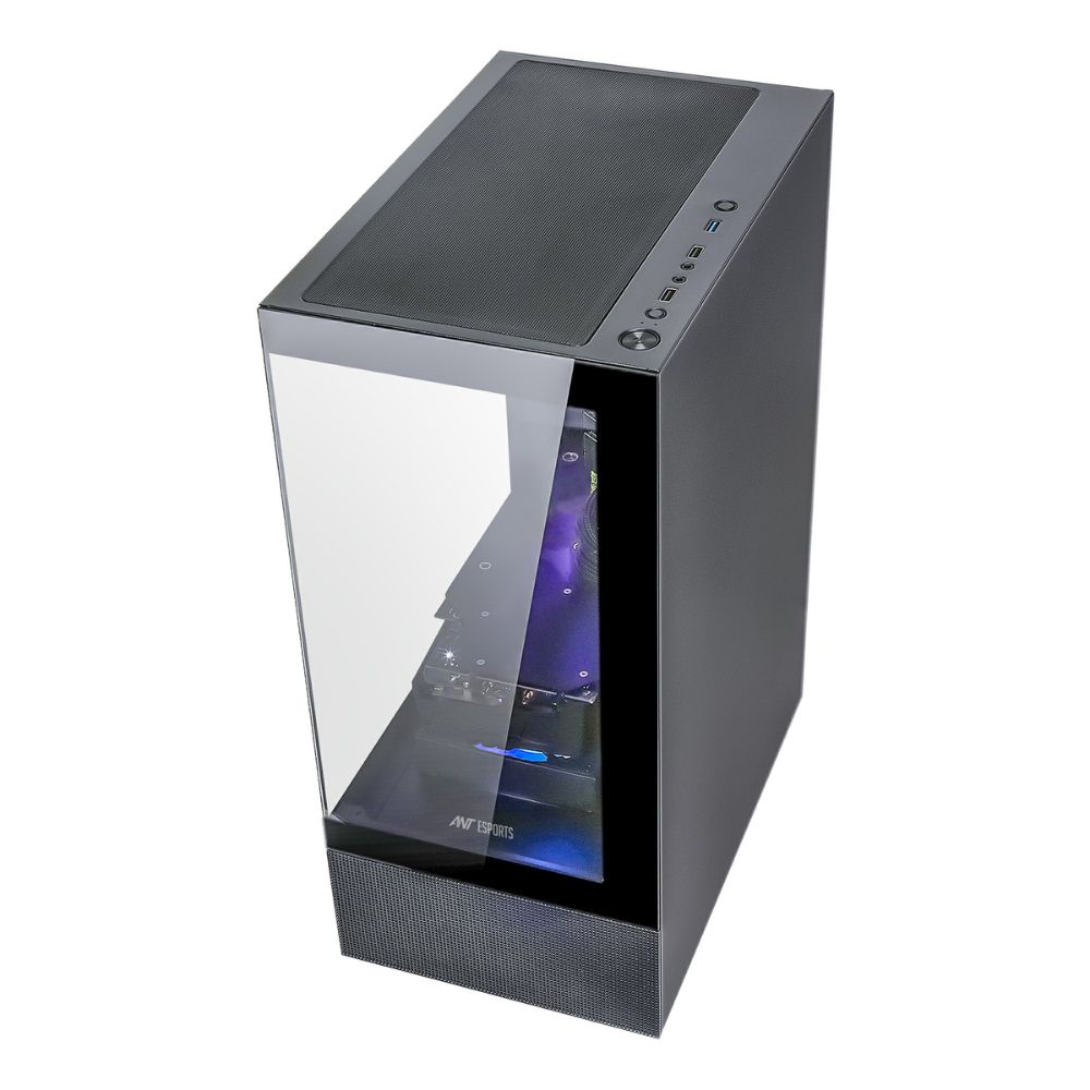 ANT ESPORTS CRYSTAL X2 BLACK ARGB - PcShop.in